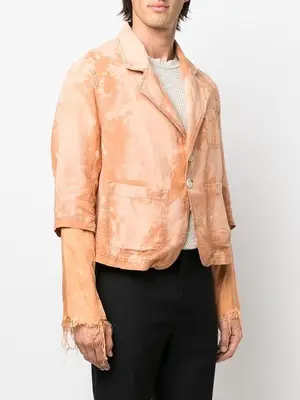 EDWARD CUMING Cropped Bleach Blazer