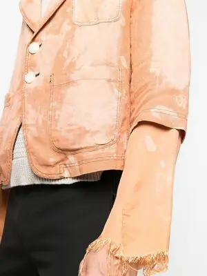 EDWARD CUMING Cropped Bleach Blazer