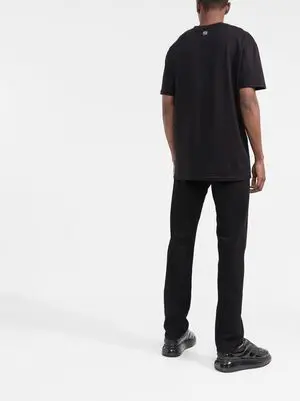 Philipp Plein Skull Print Cotton T-shirt - Black