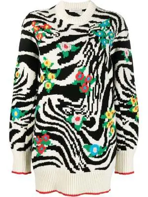 Philosophy Di Lorenzo Serafini Abstract-print Mini Dress - White