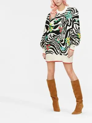 Philosophy Di Lorenzo Serafini Abstract-print Mini Dress - White