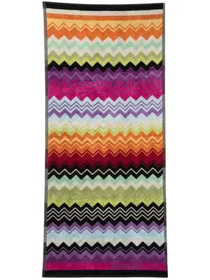 Missoni Giacomo All-over Zigzag Print Towel