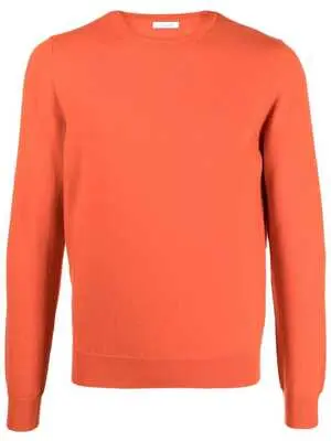 Malo Round-neck Knit Jumper - Orange