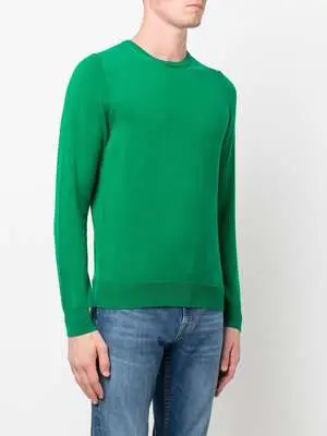 Malo Round-neck Knit Jumper - Green