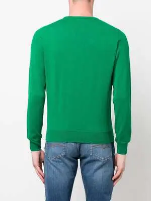 Malo Round-neck Knit Jumper - Green