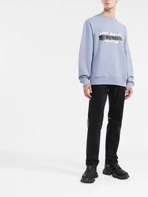 Helmut Lang Painted Logo-print Sweatshirt