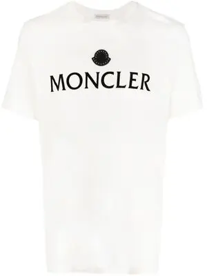 Moncler Logo Print Cotton T-shirt