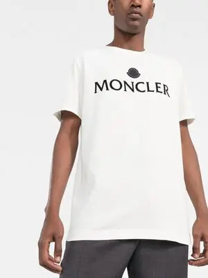 Moncler Logo Print Cotton T-shirt