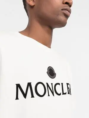 Moncler Logo Print Cotton T-shirt