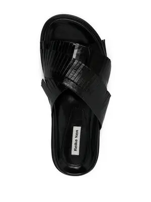 REIKE NEN Cross Fringe Mold Sandals