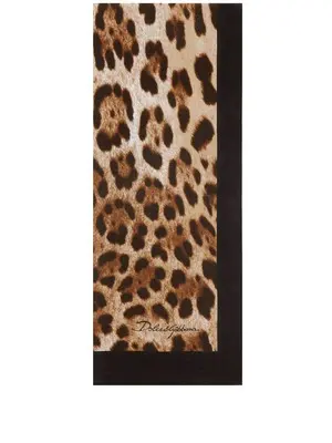 Dolce & Gabbana Set Of Two Linen Napkins - Brown
