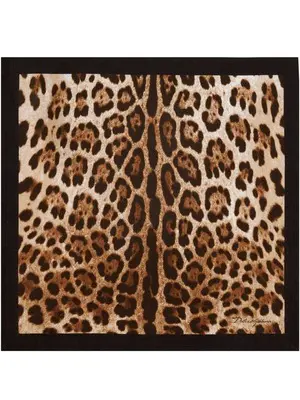 Dolce & Gabbana Set Of Two Linen Napkins - Brown