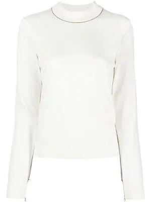 MAISON MARGIELA Work-in-progress Wool Sweater - White