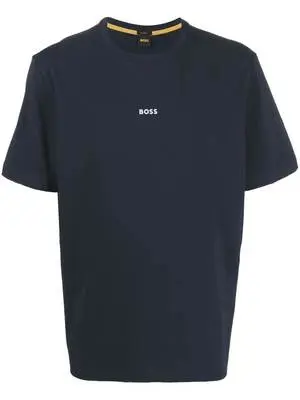 BOSS Logo-print T-shirt - Blue