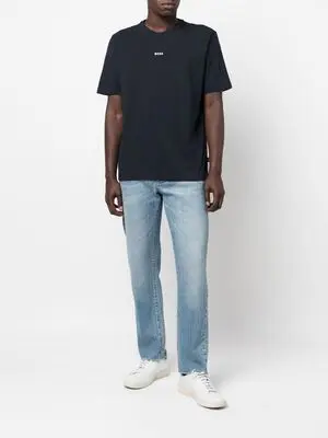 BOSS Logo-print T-shirt - Blue