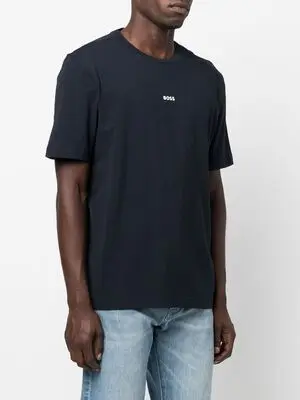 BOSS Logo-print T-shirt - Blue
