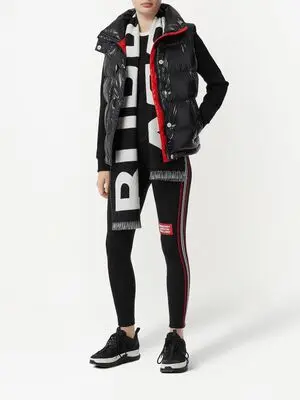 Burberry Logo-jacquard Wool Scarf