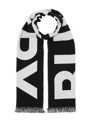 Burberry Logo-jacquard Wool Scarf