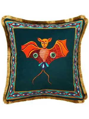 La DoubleJ Bat Velvet Cushion