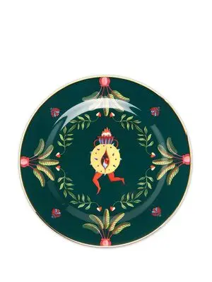 La DoubleJ Graphic-print Dessert Plates - Green