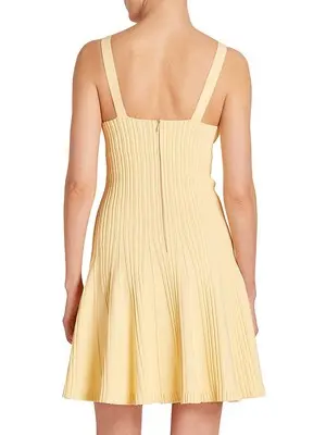 Alaïa Pleated Knit Skater Dress Size