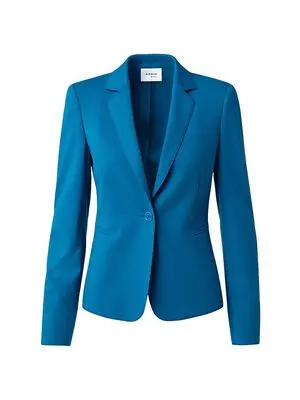Akris Women's Single-Button Slim-Fit Blazer - Red  Teal