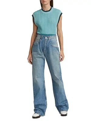Victoria Beckham Mia High-rise Wide Leg Jeans Size