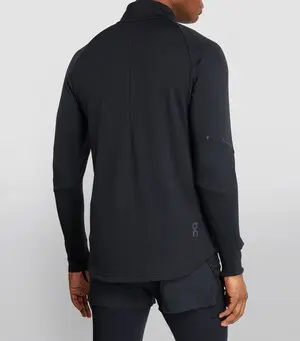 On Climate Zip-up Lg-sleeve T-shirt