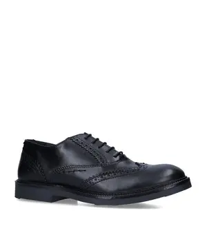 PAPOUELLI Leather Riley School Shoes