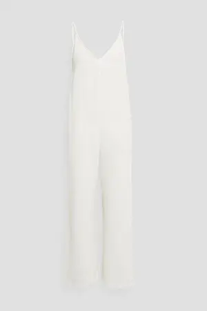 Onia Cottongauze Wideleg Jumpsuit - White