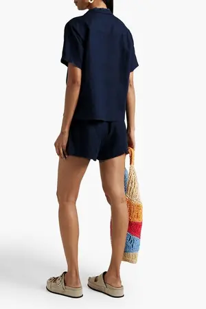 Onia Linen-gauze Vacation Shirt
