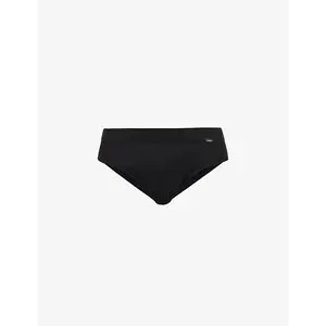 Hanro Logo Stretch-jersey Briefs - Deep Black