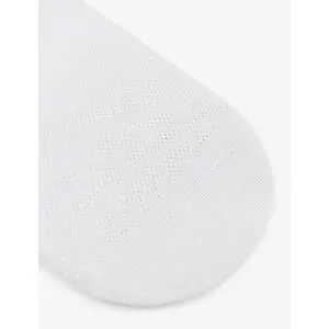 Pantherella Classic Cotton-blend Invisible Socks - White