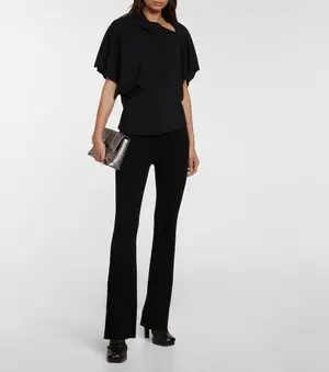 Rick Owens Rib-knit Wool-blend Pants