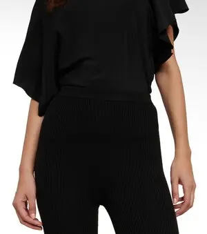 Rick Owens Rib-knit Wool-blend Pants