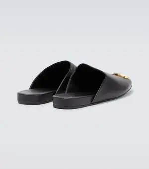 Balenciaga Cosy Bb Leather Slippers