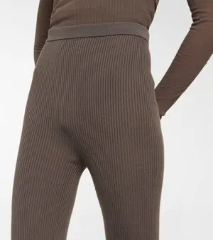 Rick Owens Rib-knit Wool-blend Pants