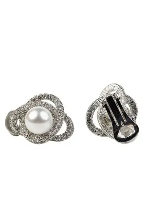 KENNETH JAY LANE Pearl Clip Earrings