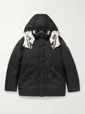Moncler Hordelyme Reversible Hooded Down Jacket - Black