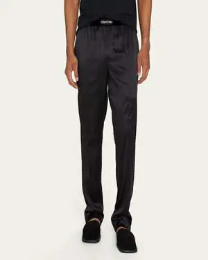 TOM FORD Silk Logo Pajama Pants
