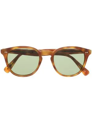 Oliver Spencer Desmon Round-frame Sunglasses - Brown