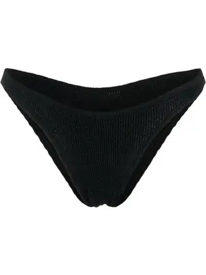Bond Eye Crinkled-finish Bikini Bottom - Black