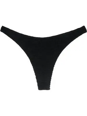 Bond Eye Bound Seersucker Bikini Bottoms - Black