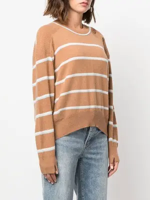 Rag & Bone Striped Cashmere Jumper