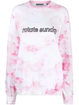 ROTATE BY BIRGER CHRISTENSEN Sunday Tie-dye Sweatshirt - Pink