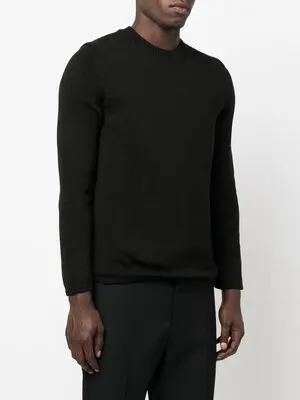 BLACK COMME DES GARÇONS Crew-neck Reversible Jumper