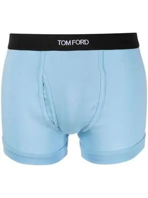 TOM FORD Logo Waistband Boxers - Blue