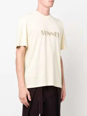 Sunnei Embroidered-logo Cotton T-shirt