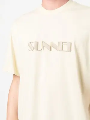 Sunnei Embroidered-logo Cotton T-shirt
