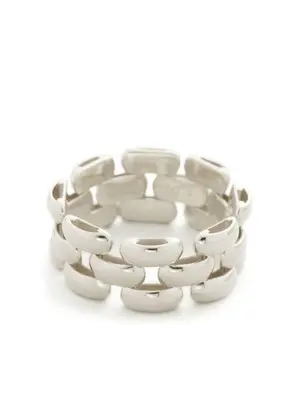Monica Vinader Heirloom Chain Ring - Silver